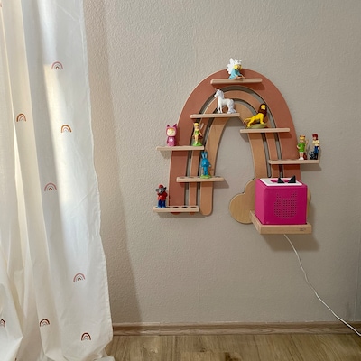 Tonie Shelf Music Box Shelf Toniebox Shelf Rainbow Beige Red Beige Pink ...