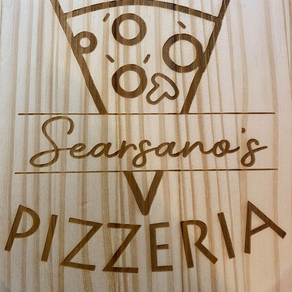 Personalized Pizza Board, Custom Name Pizza Peel, Chef Gift for the ...