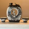 Gorgeous Dragon Head Tea Set, Japanese Hand Painted Porcelain, Eggshell ...
