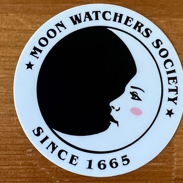 Moon Watchers Sticker, Moon Sticker Car, Moon Sticker Packs, Witchy ...