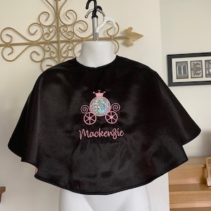 Personalized Embroidered Pageant Cape Makeup Cape Hair Cape Girls ...