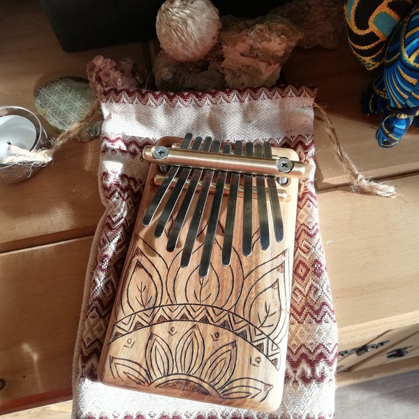 Wind Chimes Wood Custom Handmade Musical Instrument Healing Meditation ...