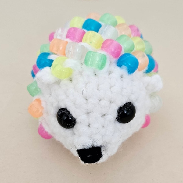 Beaded Fidget Hedgehog Crochet Pattern | Crochet Fidget Toy | Fidget ...