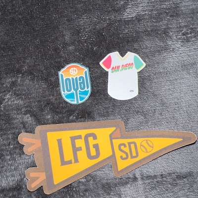 San Diego SD Stickers 3-pack - Etsy