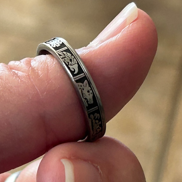2 Peso Coin Ring, Powder Coated, Mexico, Mexican Coin Ring, Aztec ...