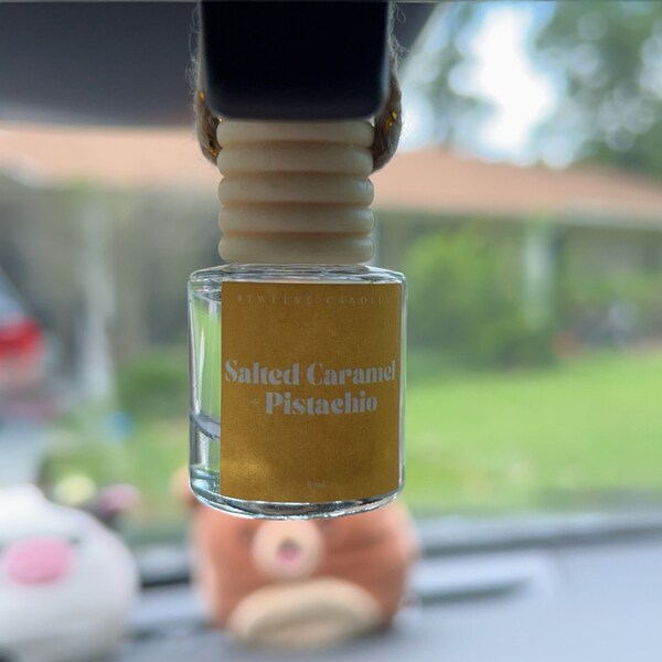 Salted Caramel Pistachio Car Diffuser | Hanging Air Freshener - Etsy