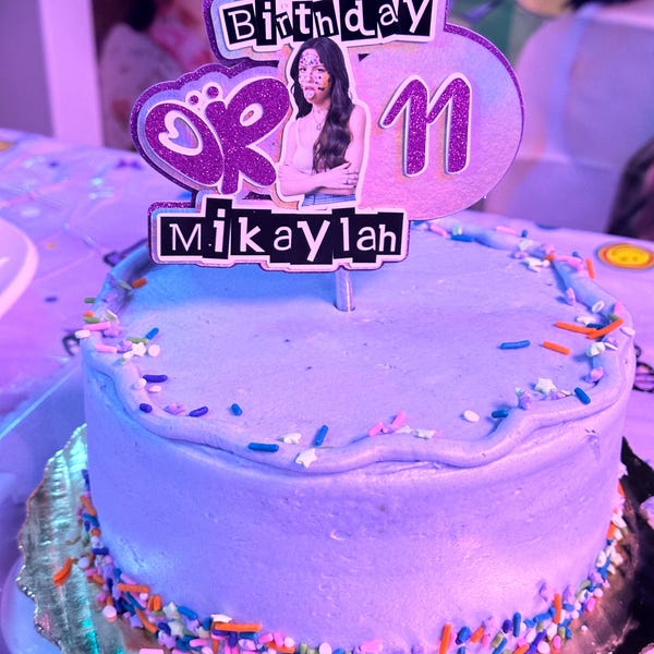 Olivia Rodrigo Cake Topper: Handmade Singer Birthday Party Decor - Etsy