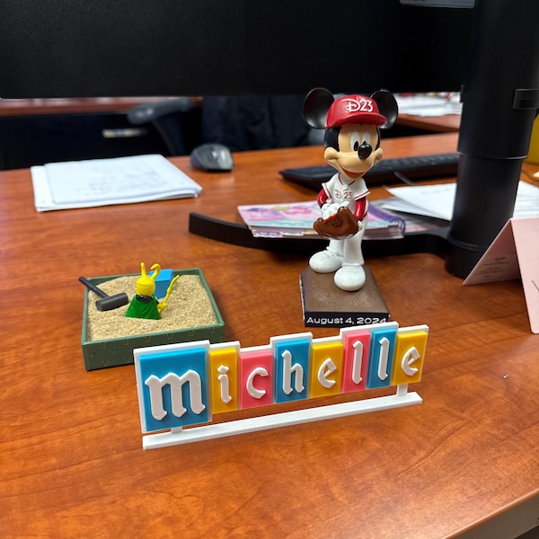 Personalized Desk Name Plate, Desk Name Disney Sign, Teacher Desk Name ...