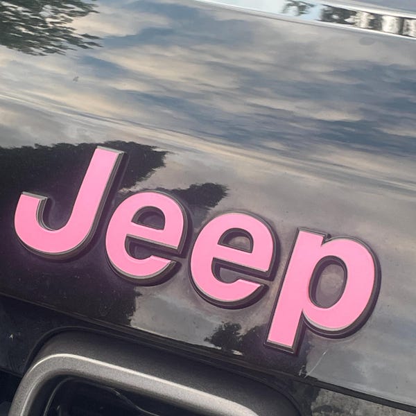 Animal Print Jeep Emblem Sticker Decal, Wrangler JK, TJ, JL, Gladiator ...
