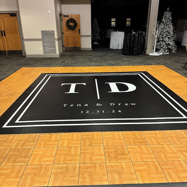 Modern Dance Floor Wrap | Wedding Floor Mural | Event Dance Floor ...