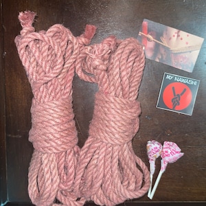 Jute Bondage Rope Pink - Etsy