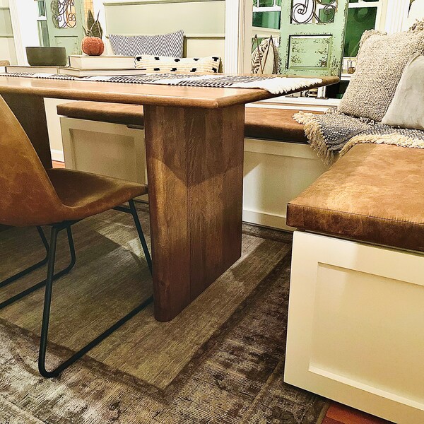 Modern-style Corner Bench Set W/ Drawer Storage / Dining Banquette ...