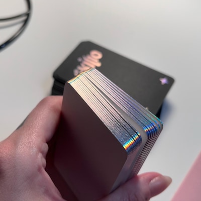 Custom Embossed Sticker With Blind Embossing Gold, Silver, Label ...