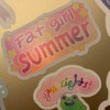 Fat Girl Summer Sticker Set - Etsy