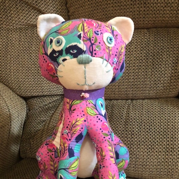 Stuffed Cat - PDF Sewing Patterns & Tutorials / Stuffed Animals ...