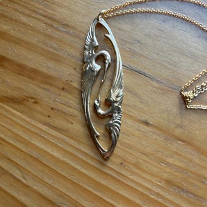Art Nouveau Crane Pendant - Etsy