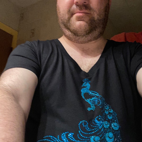 Wicked Halloween Holiday Rhinestone V Neck Long Sleeve Womens Bling ...