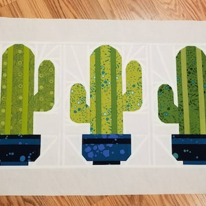 Cuddly Cactus Paper Piecing Pattern - Quilt Block Pattern - Etsy