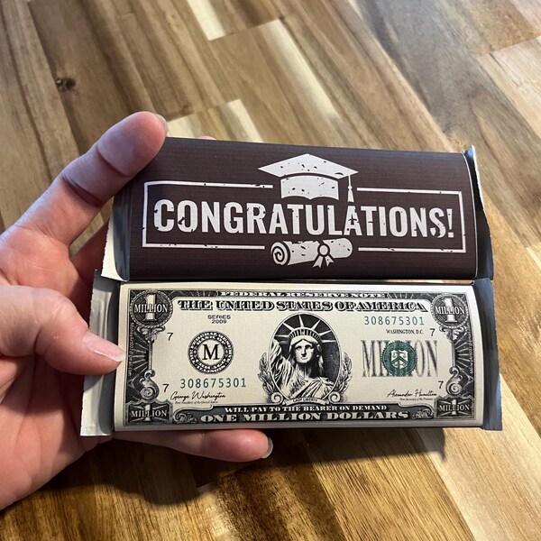 PRINTABLE Graduation Candy Bar Wrapper Congrats Congratulations Thank ...