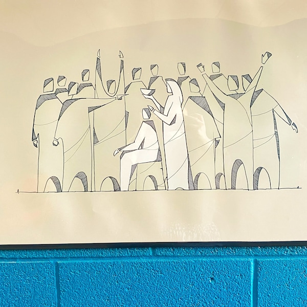 The Woman With an Alabaster Flask, Jesus Anointed at Bethany, Original ...