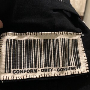 Barcode DIY Patch- Punk Crust Black Flag off Leftover Crack Oi - Etsy