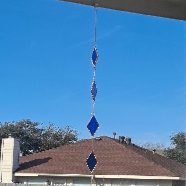 Gift Heart Suncatcher / Single Red Stained Glass Heart for Hanging ...