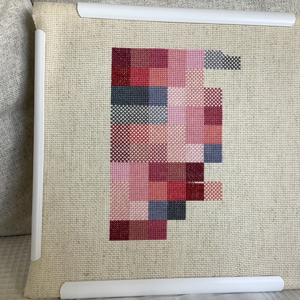 Geometric Square Panel, Modern Cross Stitch Pattern (tent Square) - Etsy