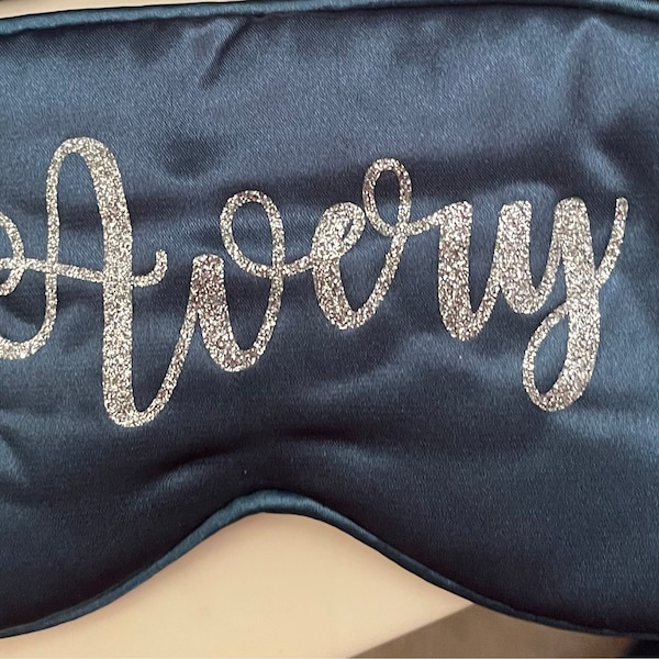 Personalized Satin Eye Mask for Sleeping Birthday Party Sleepover Gift ...
