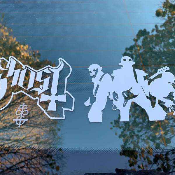 Ghost Band Logo Decal Sticker Ghost BC Nameless Ghoul - Etsy