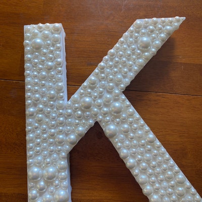 Customizable Pearl Embellished Letter - Etsy