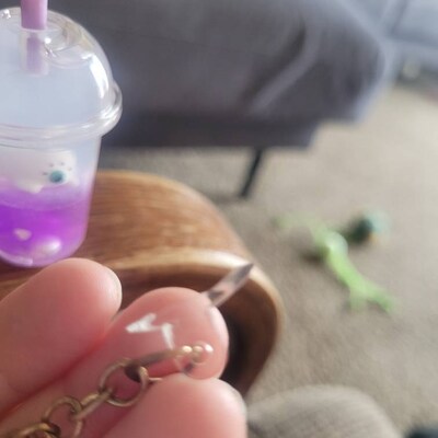 Boba Pet Lipgloss Keychain Set - Etsy