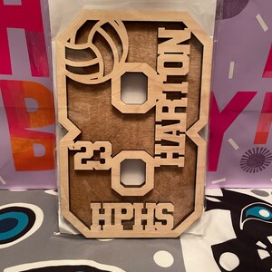 Custom Senior Athlete Number Sports Number Wood Cutout - Etsy