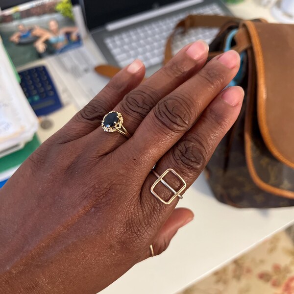 Tiny Shell Stacking Ring, Gold Filled Seashell Stacking Ring, Thin Gold Shell Ring, Stacking ...