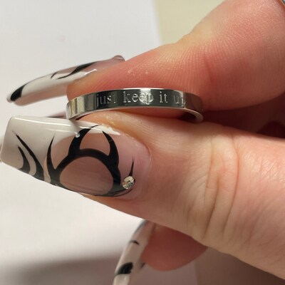 ATEEZ RING/ Personalized Ring, Kpop, Atiny, Subtle Engraved Ring ...