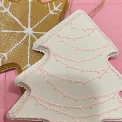 Pink and White Mini Tree Mini Christmas Trees Pink Tree - Etsy