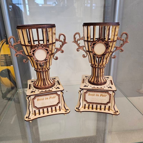 Trophy Cup - Laser Cut File, Set of 3, 3d Plywood Project of Award ...
