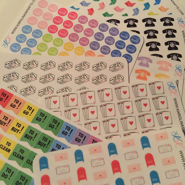 Itty Bitty PHONE Stickers! Itty Bitty Planner Stickers, Travel Stickers ...