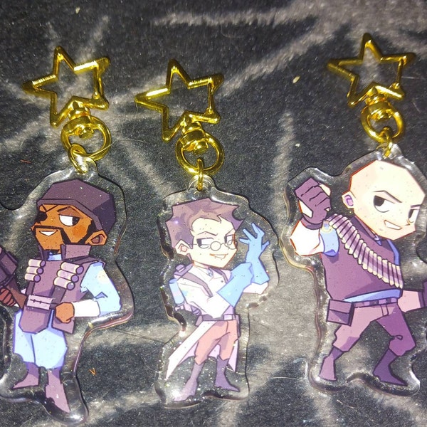 FINAL SALE Team Fortress 2 TF2 Chibi Acrylic Charms/keychains - Etsy