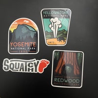 Bigfoot Sticker Set - Etsy