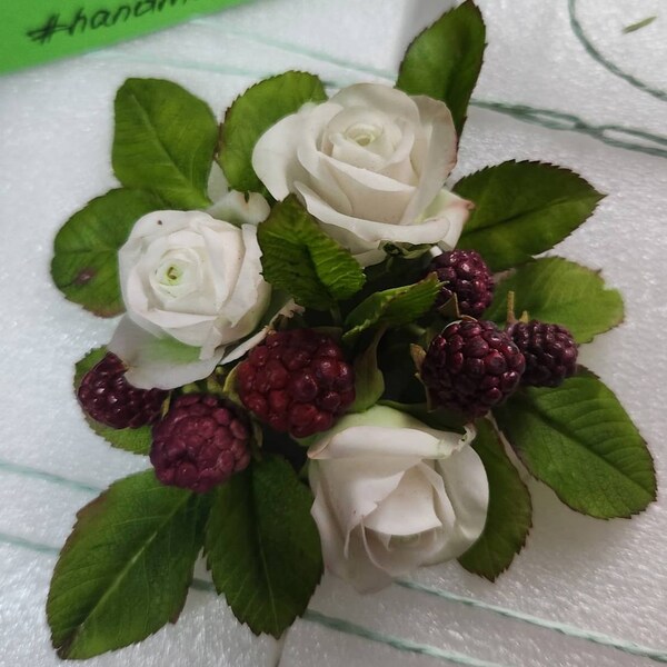 David Austin Rose, HANDMADE, Juliet Rose Peony Rose for Vase, English ...