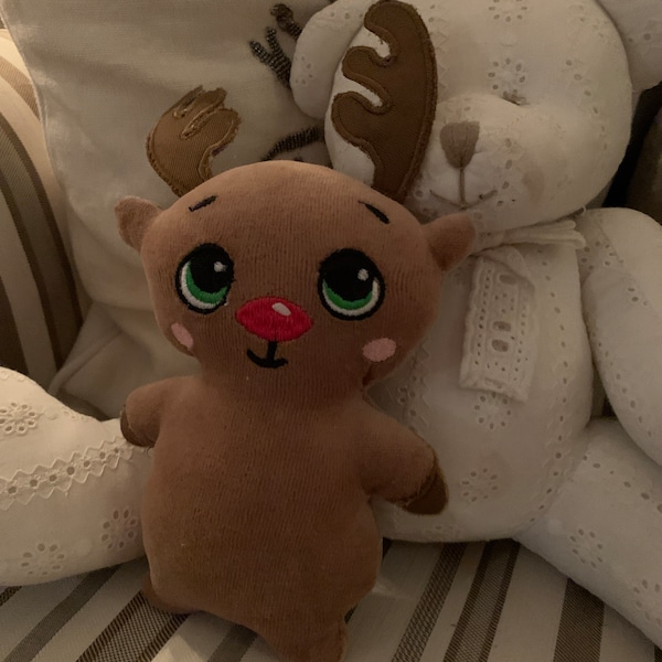 Christmas Reindeer Stuffie ITH Embroidery , Deer Machine Pattern, ITH ...
