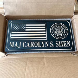 Personalized Wood Engraved Military Wall Plaques, Army, Navy, Coast ...