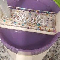 40oz or 30oz Tumbler Name Plate Name Tag for Water Bottle 40oz or 30oz ...