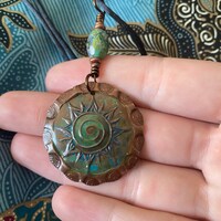 Reed Ogham Charm, Copper Pendant, Celtic Tree Astrology, Connemara ...