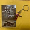 DISCIPLES CROSS Nail KEYCHAINS 10 Packships Free-great Gifts lots of ...