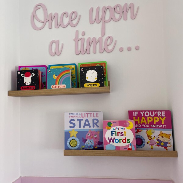 Once Upon a Time | Wooden Wall Words | Nursery | Children’s Room Decor ...