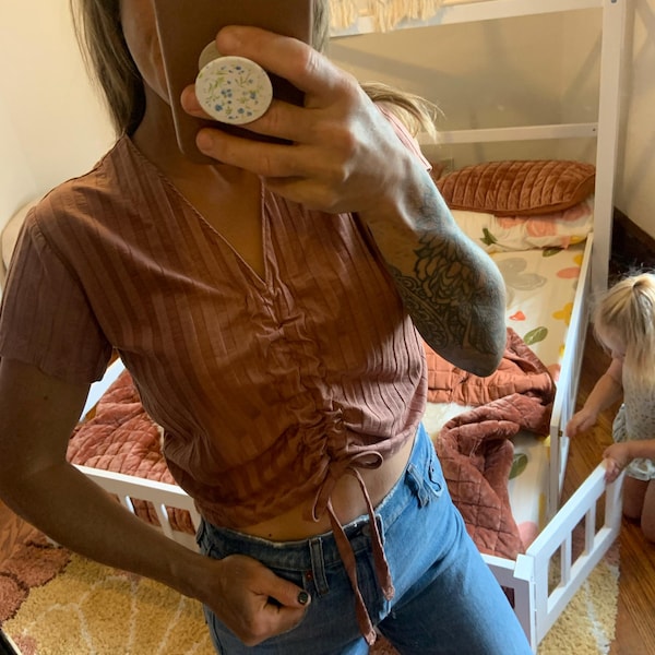 Drawstring Ruched Top Sewing Pattern PDF, Women's Blouse Sewing Pattern ...