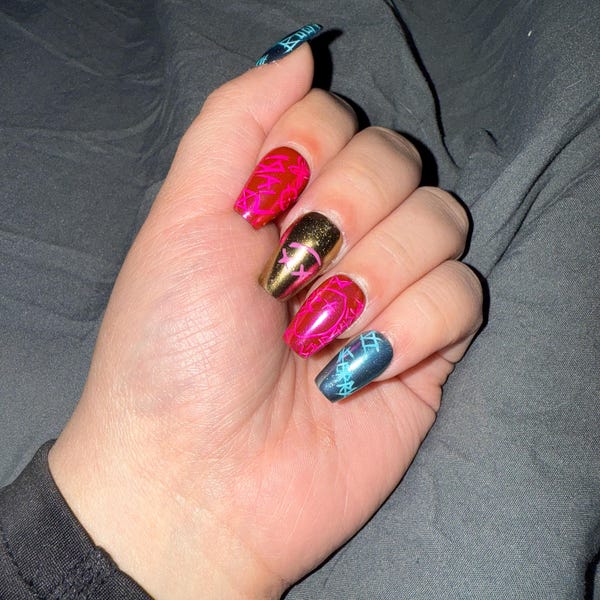 Demon Marked | Saja Boys Inspired | Kpop Demon Hunters Inspired Nails ...