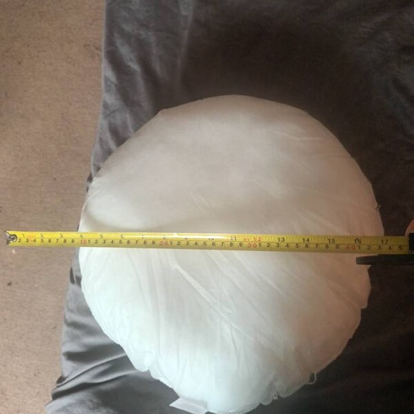 Customised Duck Feather Round Cushion Pads Insert Inners Scatters ...