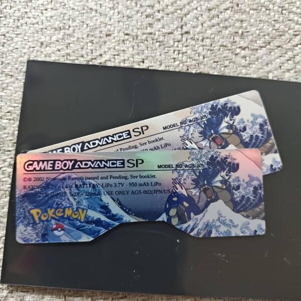 Gameboy Advance SP & Anbernic RG35XXSP Back Labels - Etsy